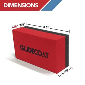 Glidecoat Ceramic Coating Applicator Sponges 6 Pack- Applicator Pads Detailing for Cars, Boats, Motorcycles, Motorhomes, Quad Bikes and More - Non-Absorbing - Effortless Application On Any Vehicle!