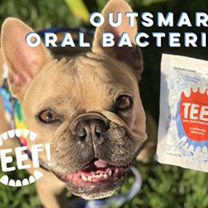 TEEF! Daily Dental Care – Natural Dog Dental Water Additive, 30 Day Supply – Award Winning Formula Fights Plaque and Tartar – No Brushing, Add to Water Bowl – Say Hello to Healthier Gums