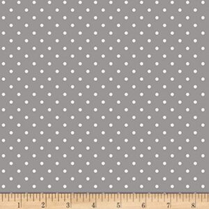 art gallery fabrics art gallery les petits dots ash fabric, grey