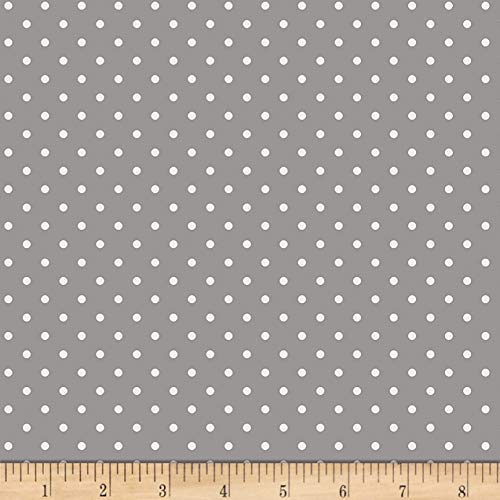 Art Gallery Fabrics Art Gallery Les Petits Dots Ash Fabric, Grey