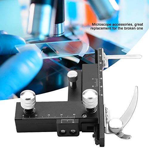 Microscope Movable Caliper, High-Precision Movable Ruler Mechanical Stage X-Y Uses on Microscope to Move The Slices