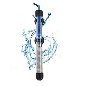 gmsound aquarium heater submersible fish tank water heater thermostat (100w for 15-45gal)