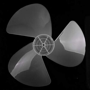 YiZYiF 16 Inch 3 Leaves Plastic Fan Blade Universal Household Standing Pedestal Fan Table Fanner Replacement Part White without Fan Nut