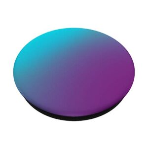 Aqua Teal Blue and Purple Ombre Gradient PopSockets PopGrip: Swappable Grip for Phones & Tablets