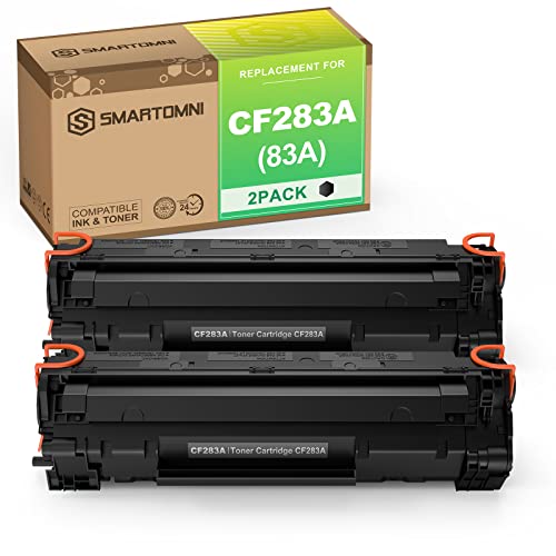 S SMARTOMNI Compatible 83A CF283A Toner Cartridge Replacement for HP 83A CF283A use for HP Laserjet pro MFP M127fw M127fn M125nw M201dw M201n M225dn M225dw M125a Printer 1500 Pages Black 2 Packs