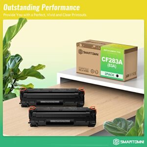 S SMARTOMNI Compatible 83A CF283A Toner Cartridge Replacement for HP 83A CF283A use for HP Laserjet pro MFP M127fw M127fn M125nw M201dw M201n M225dn M225dw M125a Printer 1500 Pages Black 2 Packs