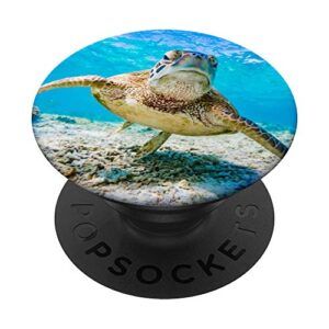 sea turtle under water popsockets popgrip: swappable grip for phones & tablets