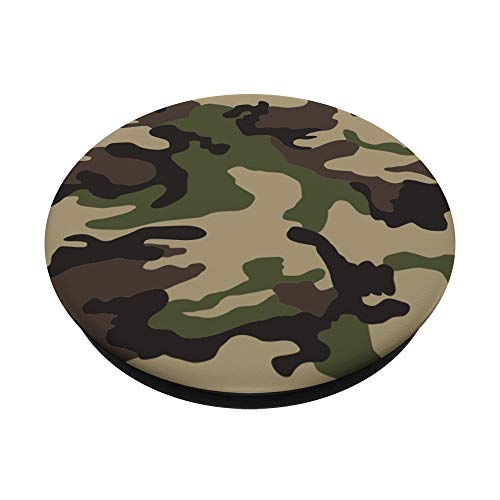 Brown Beige Green Camouflage Camo PopSockets Swappable PopGrip