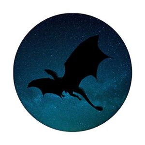 Dragon Flying Through The Night PopSockets PopGrip: Swappable Grip for Phones & Tablets