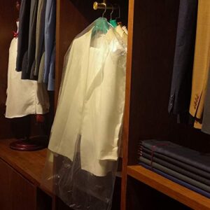 30 Pack Clear Plastic Clothes Covers 35.4inch Dry Cleaning Hanging Dust Proof Garment Bags for Home Storage Clothing Stores & Dry Cleaners.