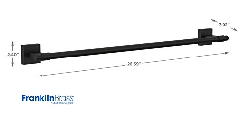 Franklin Brass Maxted 24 inch -towel Bar, Matte Black, -bathroom Accessories, MAX24-FB