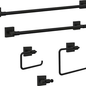 Franklin Brass Maxted 24 inch -towel Bar, Matte Black, -bathroom Accessories, MAX24-FB