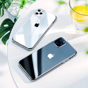 TORRAS Crystal Clear Compatible for iPhone 11 Pro Case, [Non-Yellowing] Shockproof Protective Soft Slim Thin Cover for iPhone 11 Pro Case 5.8" (Crystal Clear)