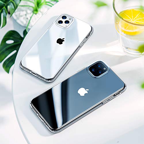 TORRAS Crystal Clear Compatible for iPhone 11 Pro Case, [Non-Yellowing] Shockproof Protective Soft Slim Thin Cover for iPhone 11 Pro Case 5.8" (Crystal Clear)