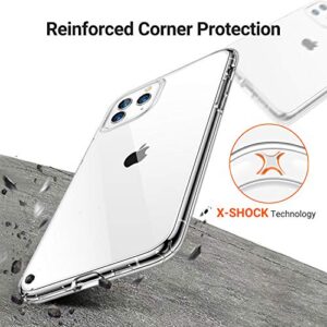 TORRAS Crystal Clear Compatible for iPhone 11 Pro Case, [Non-Yellowing] Shockproof Protective Soft Slim Thin Cover for iPhone 11 Pro Case 5.8" (Crystal Clear)