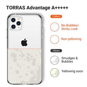 TORRAS Crystal Clear Compatible for iPhone 11 Pro Case, [Non-Yellowing] Shockproof Protective Soft Slim Thin Cover for iPhone 11 Pro Case 5.8" (Crystal Clear)