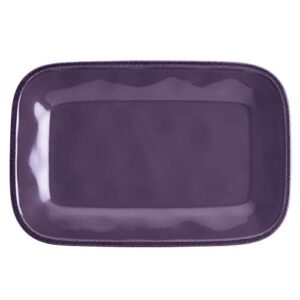 Rachael Ray 8" x 12" Rectangular Stoneware Platter, 8 Inch x 12 Inch, Lavender