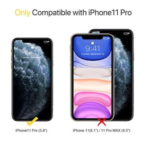 Miracase Liquid Silicone Case Compatible with iPhone 11 Pro 5.8 inch(2019), Gel Rubber Full Body Protection Shockproof Cover Case Drop Protection Case(Black)