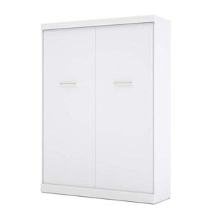 Bestar Nebula Queen Murphy Bed with Sofa, White