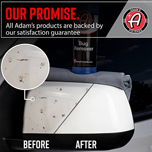 Adam's Car Bug Remover Combo - Car Detailing All Purpose Exterior Cleaner & Degreaser to Wipe Away Bugs on Plastic, Rubber, Metal, Chrome, Aluminum, Windows & Mirrors | Boat RV Motorcycle