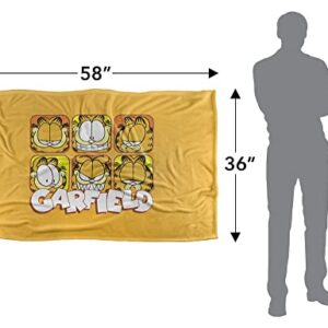 Trevco Garfield Faces Silky Touch Super Soft Throw Blanket 36" x 58"