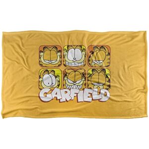 Trevco Garfield Faces Silky Touch Super Soft Throw Blanket 36" x 58"