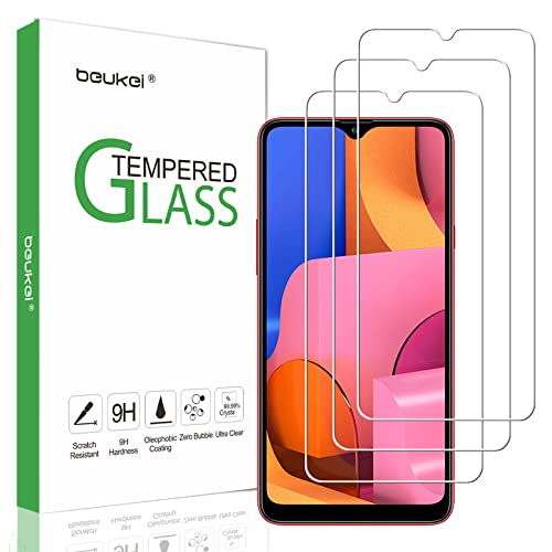 (3 Pack) Beukei for Samsung (Galaxy A20S) Screen Protector Tempered Glass,Full Screen Coverage, Anti Scratch, Bubble Free(Not Fit for Galaxy A20 /Galaxy A20E)