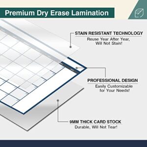 X Large Dry Erase Wall Calendar - 36"x48" Premium Giant Oversized Undated Erasable Deadline Task Calendar for 2023 - Jumbo Monthly Task Organizer Planner for Home & Office