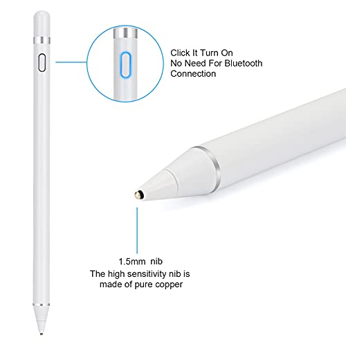 Stylus Pen for Touch Screens, Active Pen Digital Pencil Fine Point Compatible with iPhone iPad and Other Tablets …