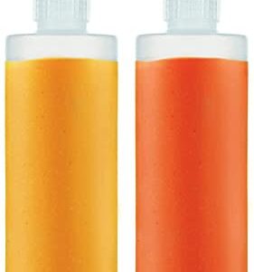 BRIGHTFROM Empty Squeeze Bottles 16 OZ, 2 PACK Squirt Containers with Red Top, BPA Free for Condiments, Syrup, Ketchup, Sauces, Dressing, Oil, Honey | Arts and Crafts - Leak Proof - Kitchen