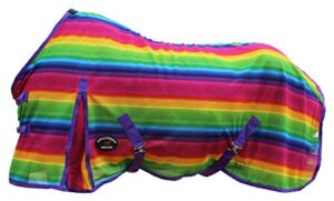 64" horse sheet summer spring airflow mesh rainbow 7343