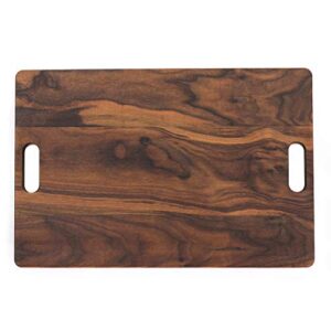 Large Walnut Cutting Board 18 x 12 Inch - Reversible with Juice Groove and Handles, American Hardwood