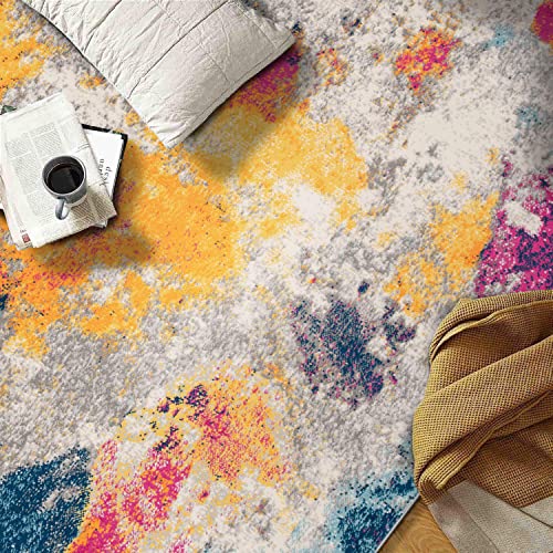 Rugshop Sky Collection Modern Abstract Area Rug - 3'3" x 5' Multi