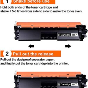 ACEJET Compatible 047 Black Toner Cartridge Replacement for Canon 047 ImageCLASS LBP113W MF113W MF110/LBP110 Series, i-SENSYS LBP113W MF113W MF110/LBP110 Series Printer (Black, 2Pack)