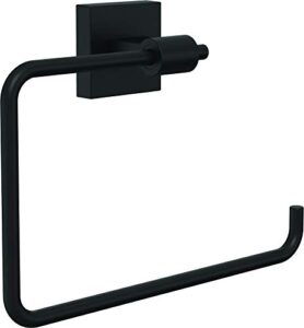 franklin brass max46-fb maxted towel ring in matte black