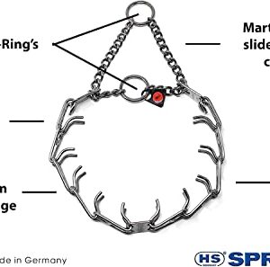 Herm Sprenger Stainless Steel Prong Dog Training Collar Ultra-Plus Pet Pinch Collar No-Pull Collar for Dogs Anti Pull Training Collar Made in Germany 3.2mm x 23in Medium