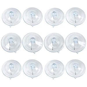 beadnova suction cups for glass 2.5 inches suction hooks window suction cups with hooks for home kitchen bathroom wall (12 packs)