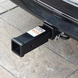 TOPTOW Hitch Extender, Fits for 2 inch Receiver, 7 inch Extension Length, with 5/8 inch Hitch Pin