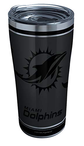 Tervis Triple Walled NFL Miami Dolphins Insulated Tumbler Cup Keeps Drinks Cold & Hot, 20oz - Stainless Steel, 100 Years