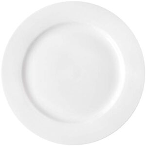 Foraineam 12 Pieces 8 Inch Round Porcelain Salad Plates Dessert Plate Set White Dinnerware Dish Serving Plates