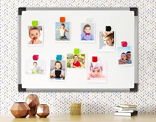 BamLue 12 Pieces Fridge Magnet Clips, Refrigerator Whiteboard Wall Fridge Memo Note Paper Clips, Colored Heavy Duty Metal Magnetic Clip for Photos, Pictures, Papers on Home & Office & Teaching