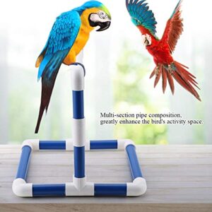 Hffheer ing Stand Bird Stand Table PVC Bird Standing Platform Bird Shower Bath Stand Rack Bird ing Grinding Toy(PVC)