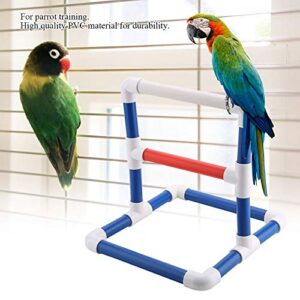 Hffheer ing Stand Bird Stand Table PVC Bird Standing Platform Bird Shower Bath Stand Rack Bird ing Grinding Toy(PVC)