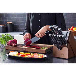 Calphalon Kitchen Knife Set with Self-Sharpening Block, 13-Piece NonStick Knives