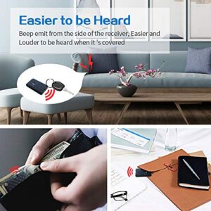 Key Finder with Lanyard for Remote & Up to 100ft Working Range, SIMJAR Wireless RF 90dB Item Locator Tracker Support Remote Control, 8 Receivers - Pet/Wallet/Phone/Glasses Box Tracker