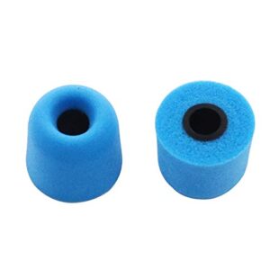 ALXCD Foam Ear Tips Compatible with 4.0mm Connect Hole, Medium Size 4 Pairs Soft Memory Foam Earbud Tips, Fit for Most in-Ear Headphones, Foam, Black Gray Red Blue