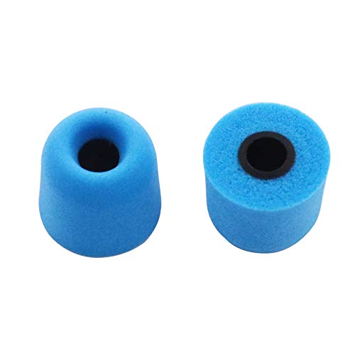 ALXCD Foam Ear Tips Compatible with 4.0mm Connect Hole, Medium Size 4 Pairs Soft Memory Foam Earbud Tips, Fit for Most in-Ear Headphones, Foam, Black Gray Red Blue