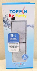 top fin retreat filter large, rf-l (6 count)