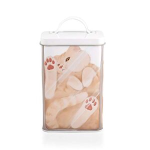 cat in a box storage tin | metal food storage container | perfect for cat treats