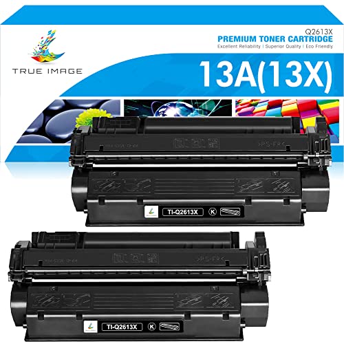 TRUE IMAGE Compatible Toner Cartridge Replacement for HP Q2613X 13X C7115X Q2613A C7115A Laserjet 1300 1300N 3380 1150 1200 1200N 1220 3300 3330 13A 15A 15X Printer Ink (Black, 2-Pack)